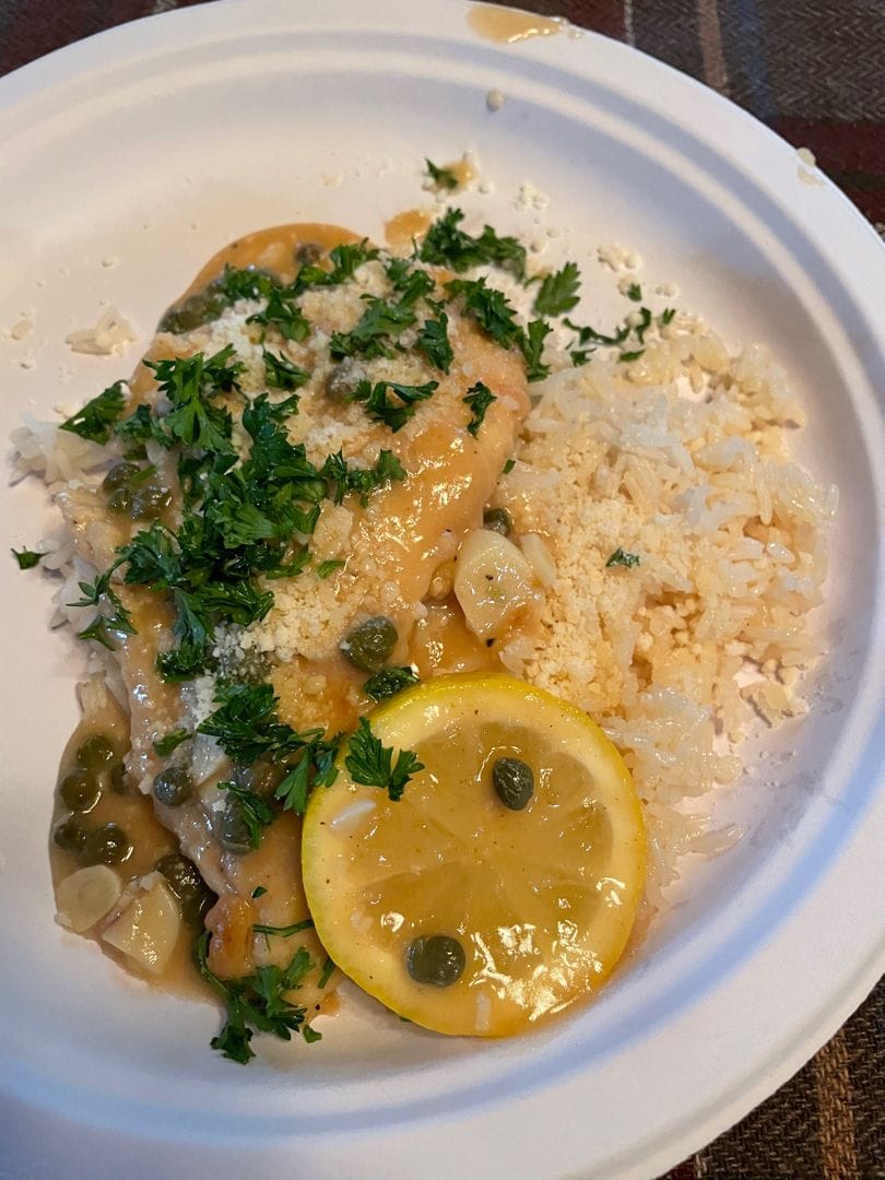 Elevate Your Evening: Parmesan-Crusted Chicken Piccata with Garlic ...